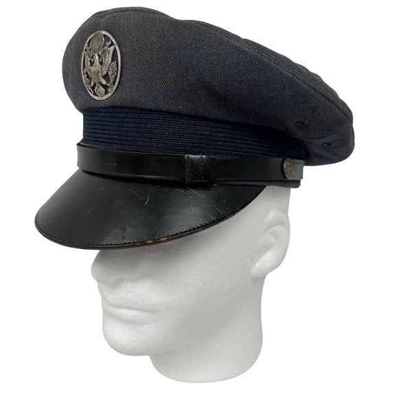 Unk | Accessories | Vintage 670s Usaf Enlisted Military Service Cap Hat ...